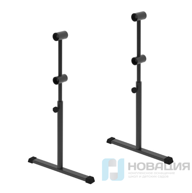 Хореографический станок мобильный двухрядный с регулируемой высотой ...